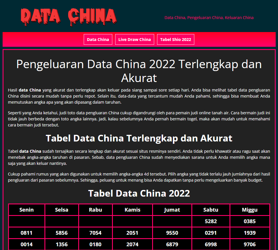 Apa Yang Harus Didalami Mengenai Statistik Data China